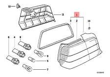 NEW BMW E36 SEDAN TAIL LIGHT LEFT 1393431 63211393431 OEM | eBay