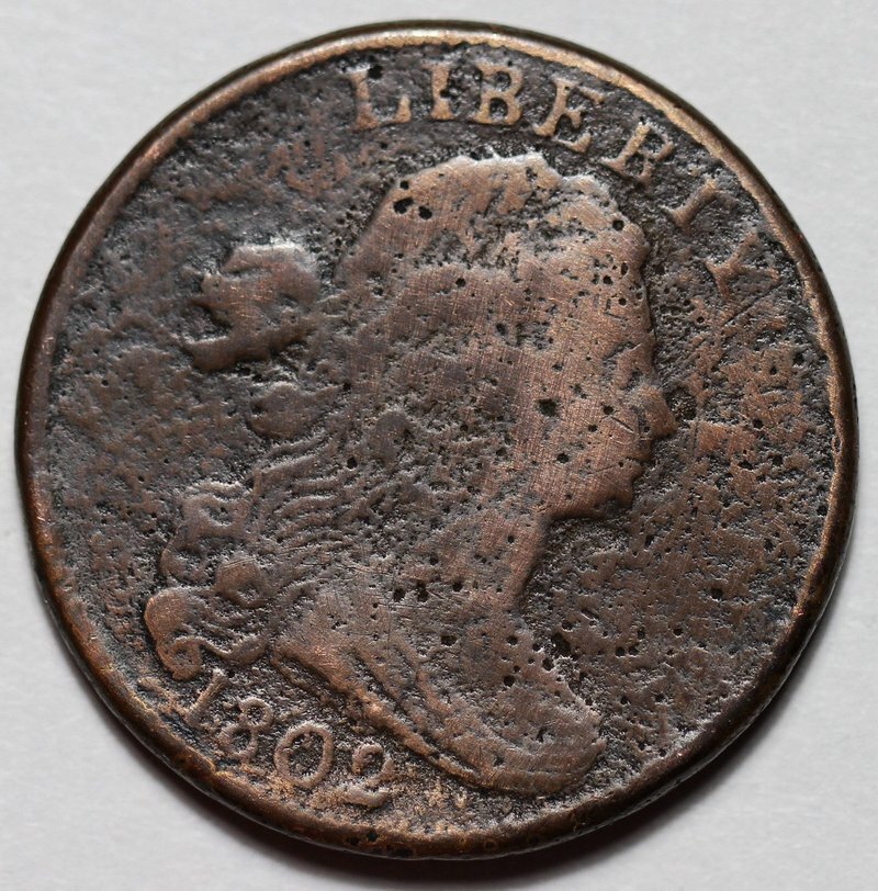 1802 Draped Bust Large Cent - With Stems - US 1c Copper Coin | eBay