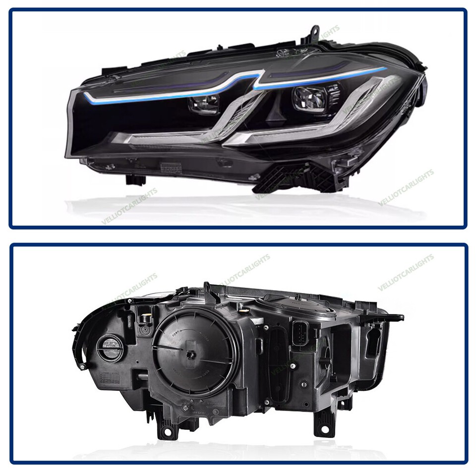 LED Headlights Assembly For BMW X5 F15 X6 F16 2014-2018 Xenon HID ...