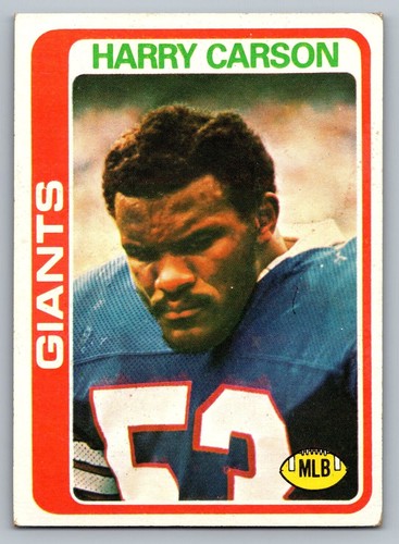1978 Topps #393 - Harry Carson - HOF EX *TEXCARDS* | eBay
