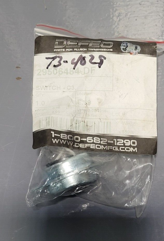 Allison 29506484-DF SWITCH - C3, PRESSURE SWITCH Defeo | eBay