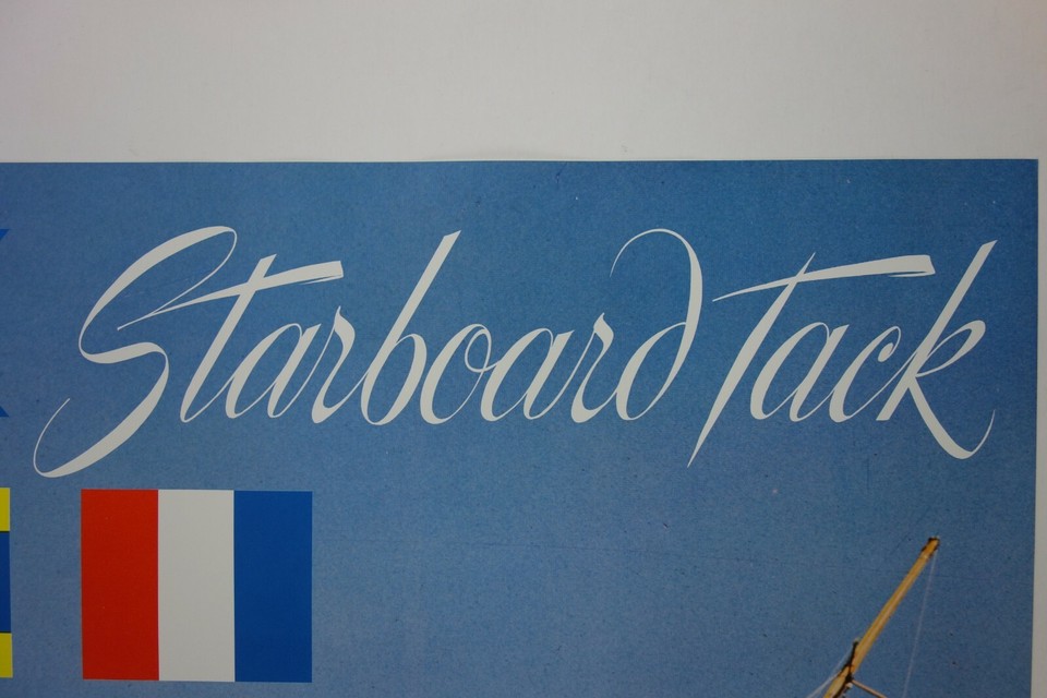 Vintage Original Poster 1968 Starboard Tack #715 Looart Photo By Cal ...