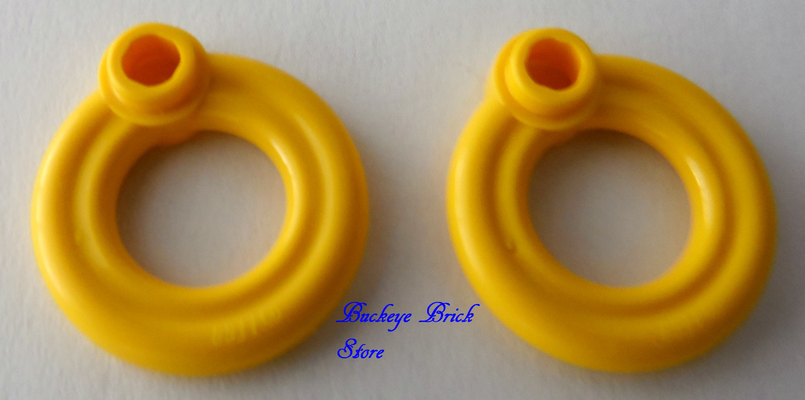 X2 - NEW Lego Minifig YELLOW LIFE PRESERVERS Boat Ship Pool Flotation ...