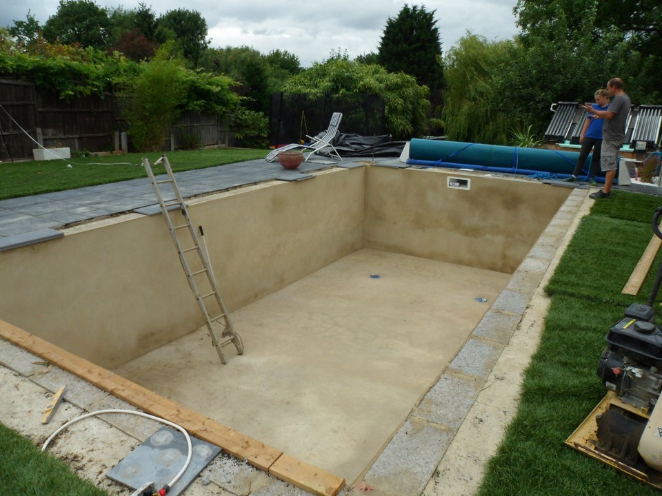 SWIMMING POOL DIY SELF BUILD BLOCK & LINER POOL KIT 24 ft X 12 ft FLAT ...