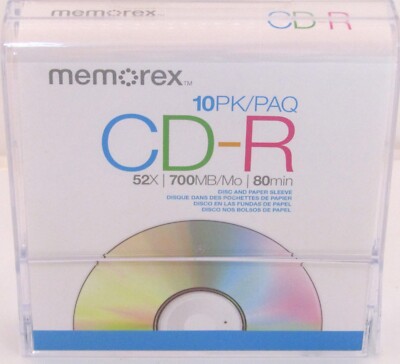 Memorex 10 Pack, CD-R 80 min. Discs. | eBay