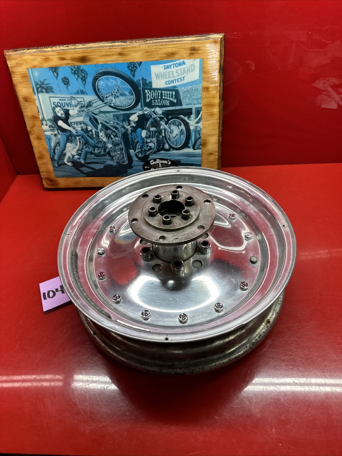 15" Spun Aluminum Centerline Mag Rear Wheel Harley Chopper Dick Allen ...