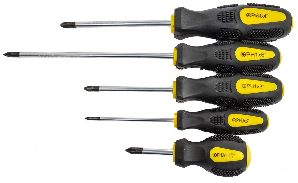 JEGS 69-pc Magnetic Screwdriver set Awls Torx Square Phillips Slotted ...