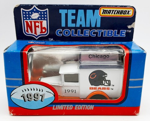 VTG Matchbox Cars Team Collectible NFL Chicago Bears 1/64 Diecast 1991 ...