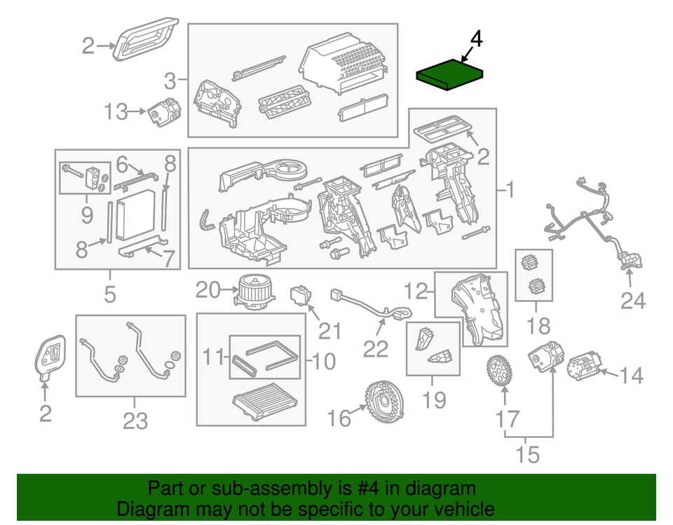 Genuine GM Acdelco™ Cabin Air Filter CF184 | eBay