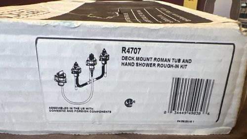 DELTA R4707 Roman Tub Hand Shower Rough-In Kit Valve Deck Mount | eBay