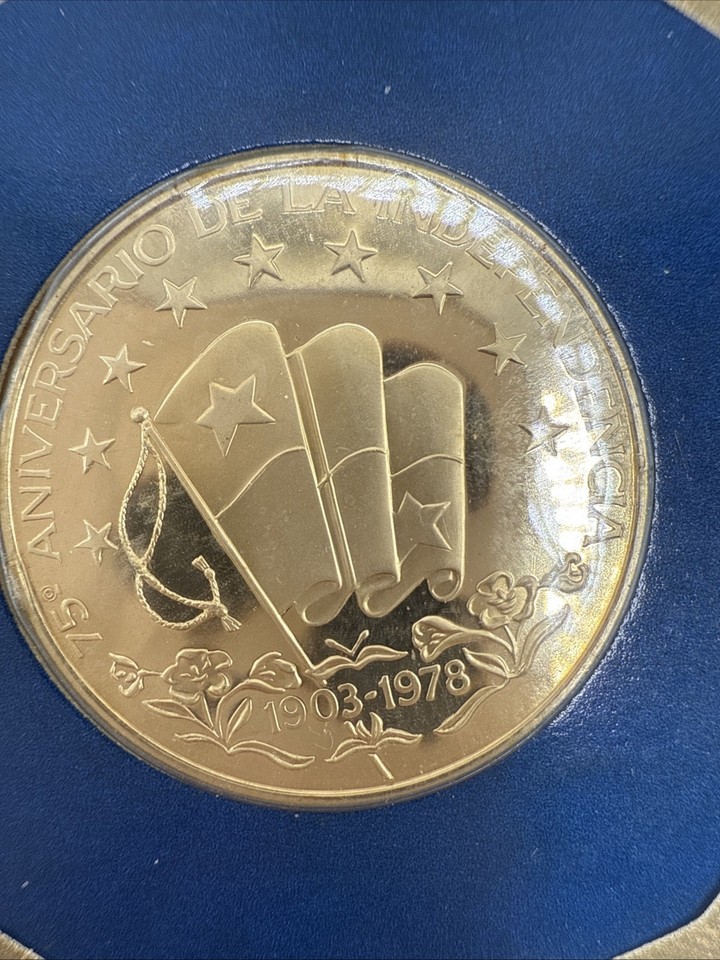 1978 Balboa Gold Coin Of Panama 75th .500 Gold 10.63g #7871 | eBay