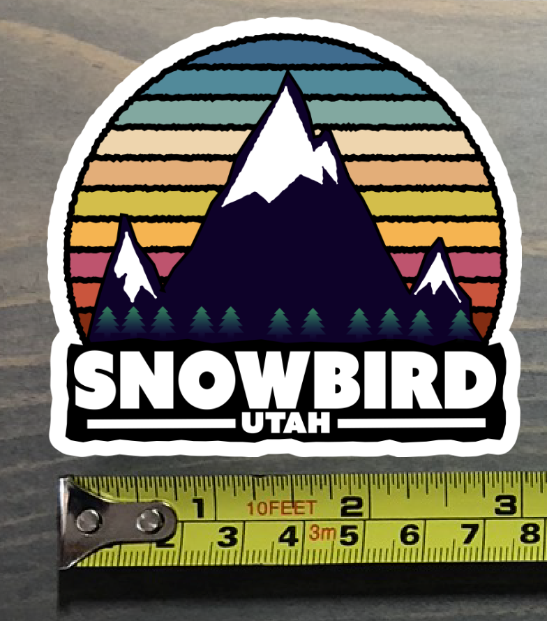Snowbird Sticker Decal Utah Ski Snowboard Mountain Park City Alta Deer ...