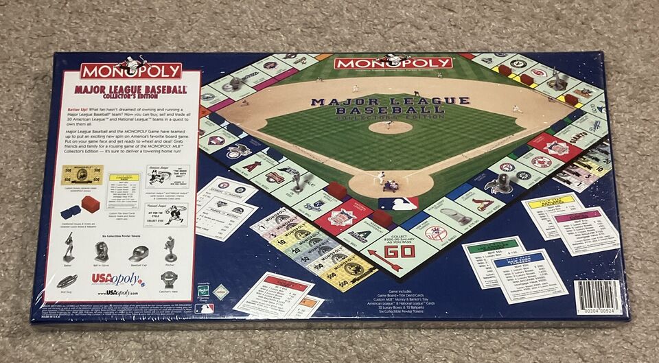Monopoly: Major League Baseball Collector's Edition USAopoly 2005 - NEW ...