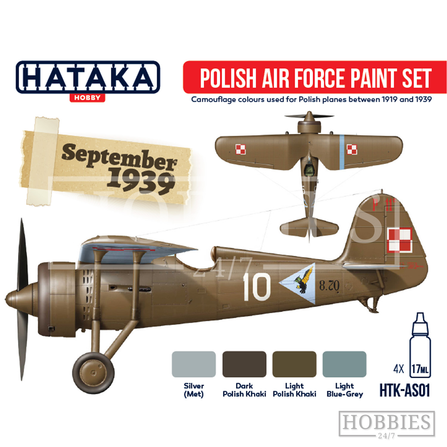 Hataka WW2 Plane Acrylic Paint Set Model Aviation Colour Scheme RAF ...
