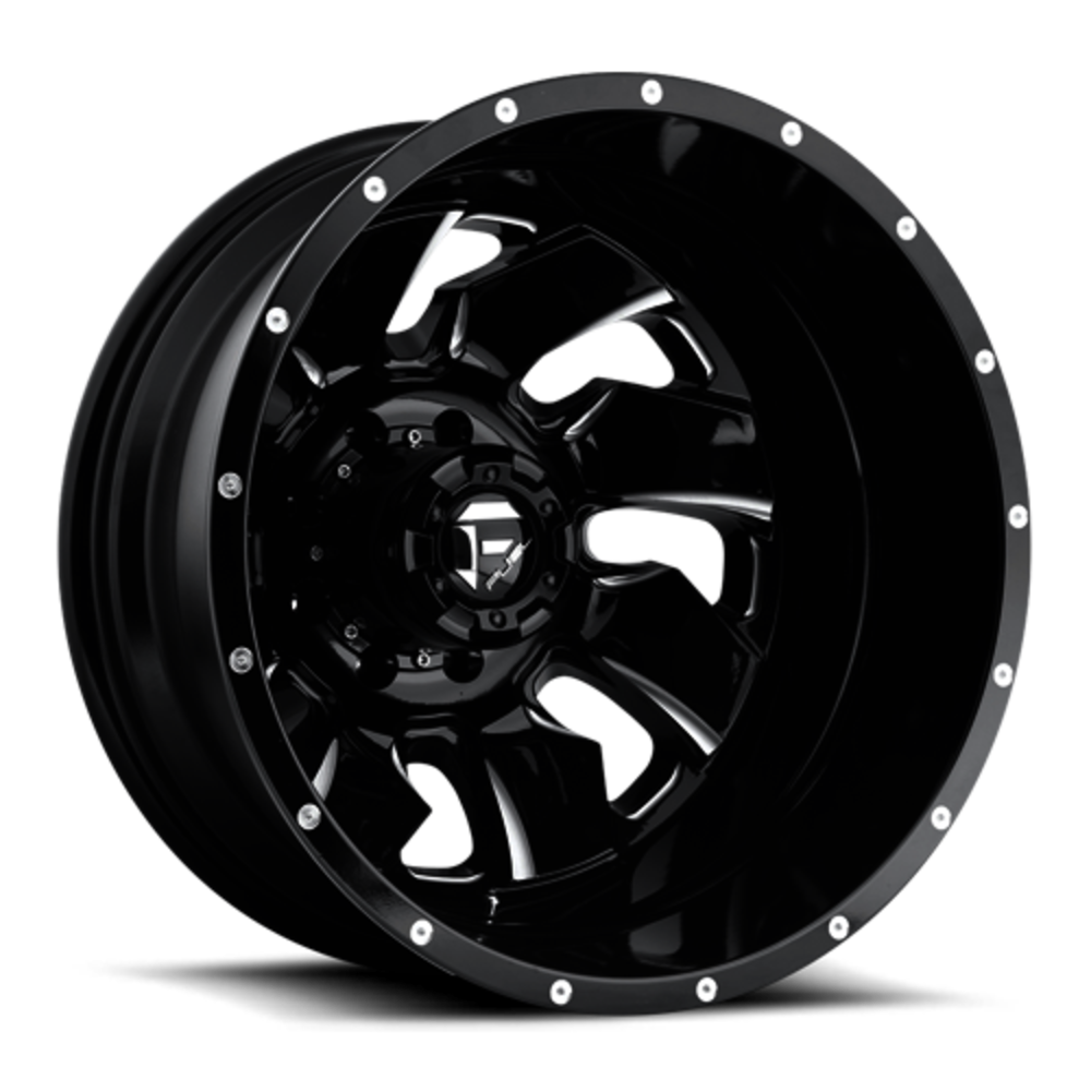 1 NEW GLOSS BLACK FUEL WHEELS CLEAVER DUALR D57 20X8.25 8-210 (105491 ...