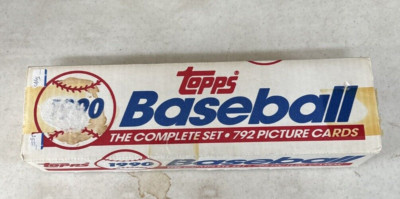 1990 TOPPS BASEBALL COMPLETE SET - WHITE BOX SET - 792 CARDS | eBay