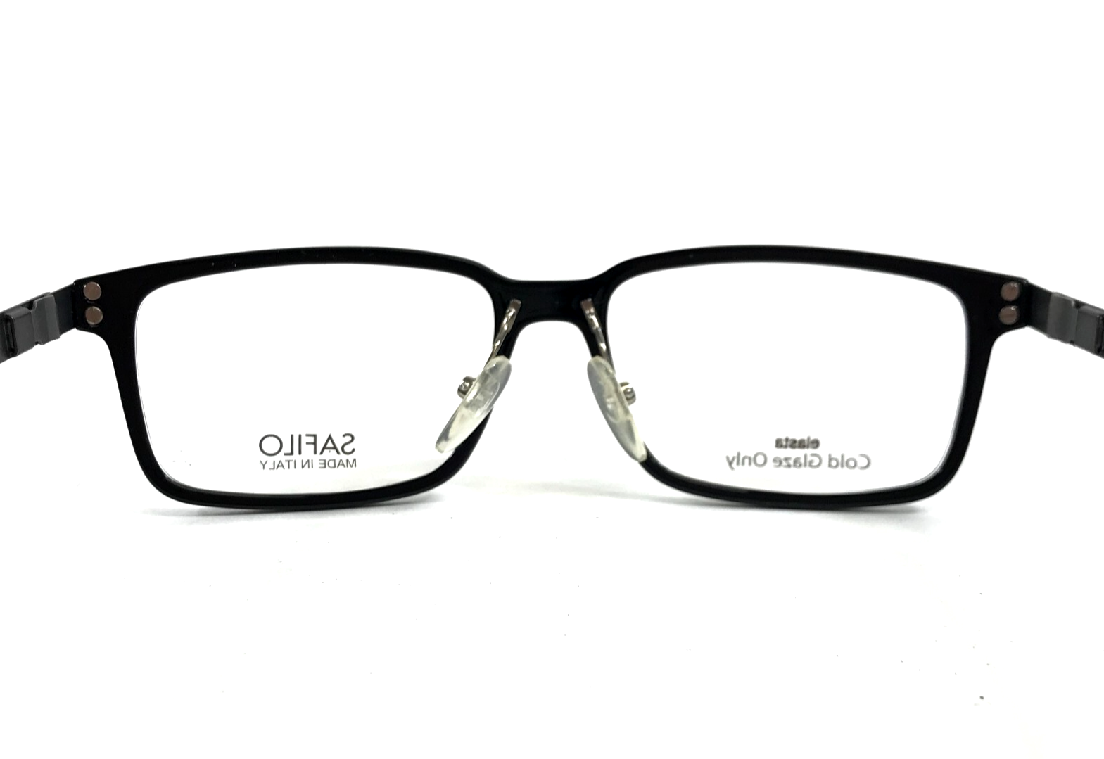 Safilo Elasta Eyeglasses Frames SA1025 LB0 Black Gunmetal Gray Square ...