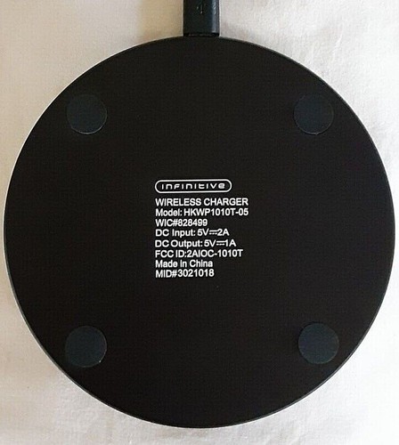 Infinitive Black Wireless Charging Pad For Qi-Enabled Smartphones ...