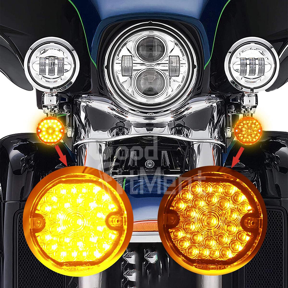 Ultra Street Glide Turn Signals Harley 2" 1157 Base Harley LED Turn