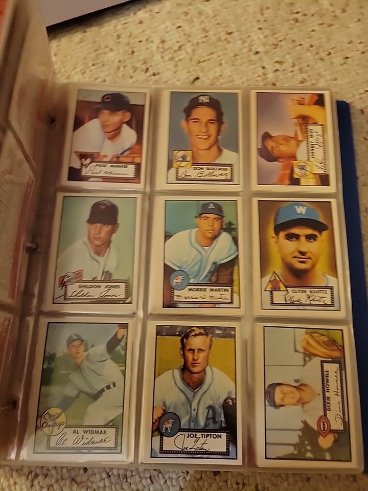 1952 Topps Baseball Reprint Complete Set 1983 Issue Mantle Mays ...
