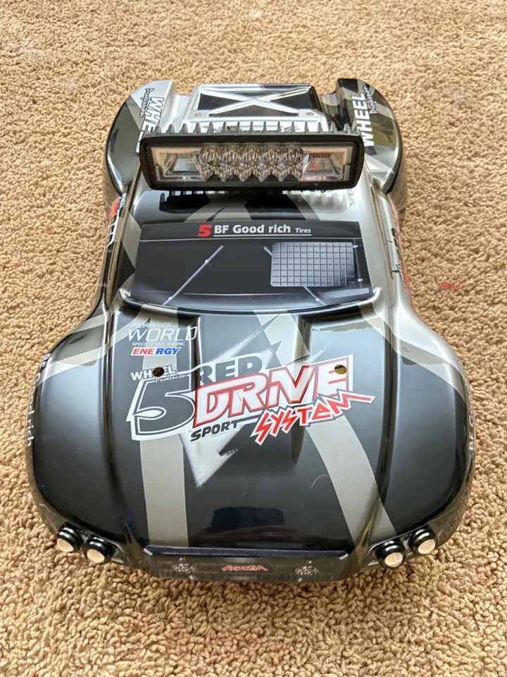 Custom Traxxas Slash vxl RC body w/ custom HD Police led light set ...