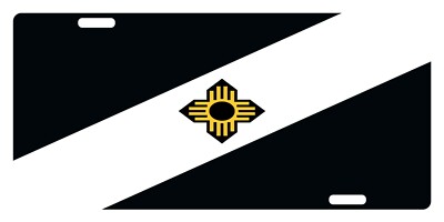 Madison, Wisconsin Flag Custom License Plate Emblem Black Version | eBay