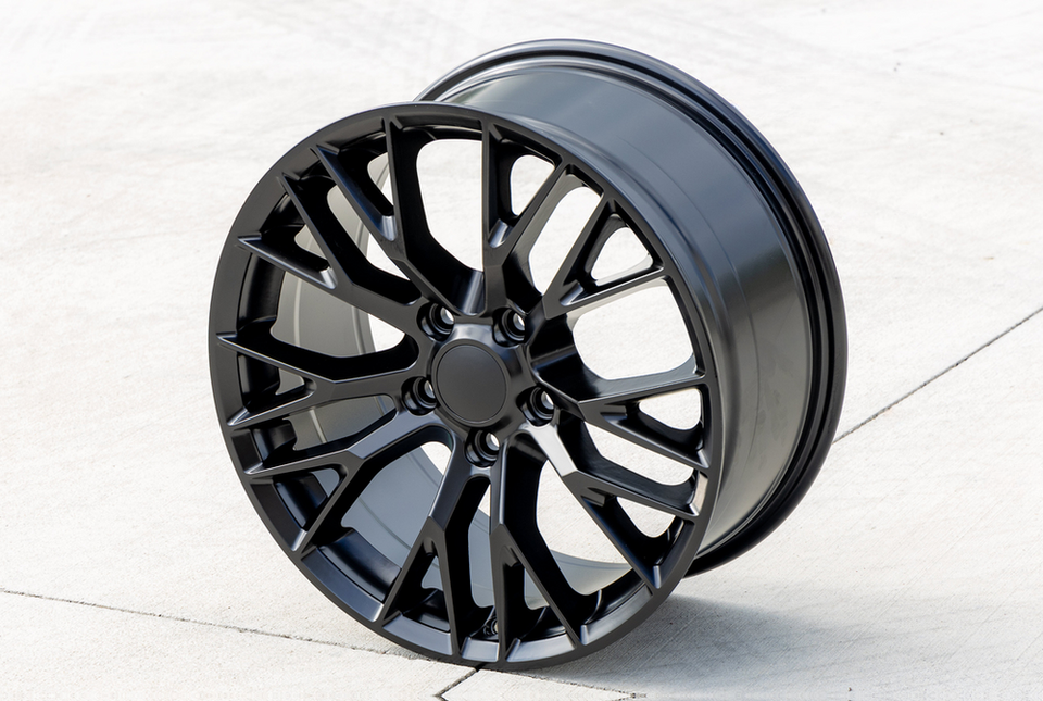 17/18" Satin Black C7 Z06 Style Corvette wheels for 1997-2004 Corvette ...