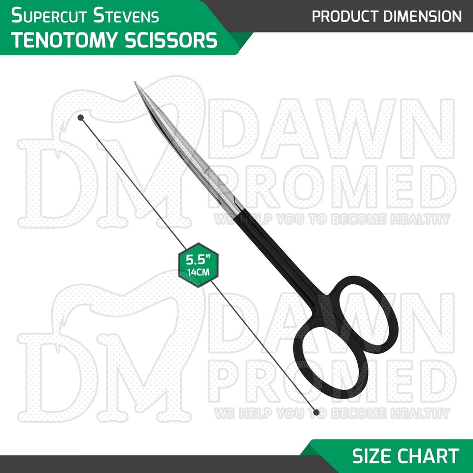 Supercut Stevens Tenotomy Scissors 5.5" Curved Surgical Instrument ...