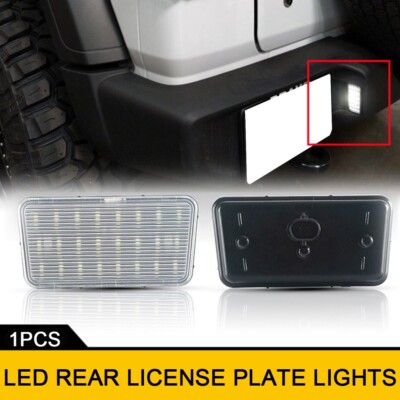 For Jeep Wrangler JL 17-22 White LED License Plate Lights Canbus OEM ...