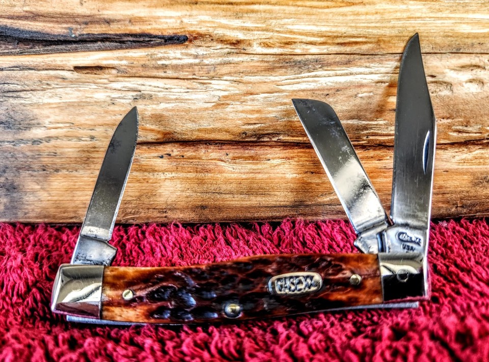 Case XX (#63032 CV) 1997 STOCKMAN BROWN BONE CARBON BLADES . | eBay