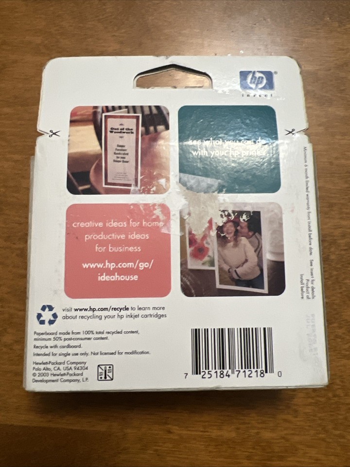 Genuine New OEM HP 56 Black Inkjet Cartridge C6656AN Option 140 Deskjet ...