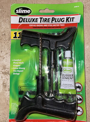 NEW! Slime 11pc Deluxe Tire Repair Reamer Plug Kit Auto Car Truck 2040 ...