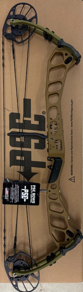 PSE Drive NXT Compound Bow 45 to 70# RH 24" to 31" Draw Brown and Green ...