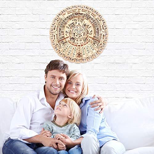 Mayan Wall Calendar 3D Wooden Puzzles for Adults and Kids to Build - 16 ...