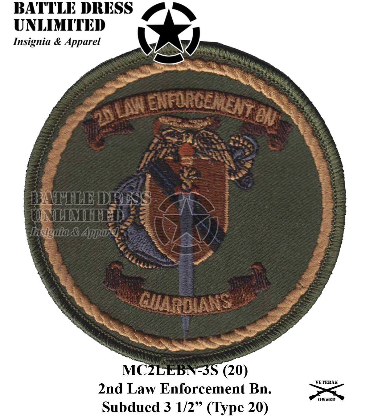 Military Police 1st 2nd 3rd 4th Law Enforcement Battalion Patches MP ...