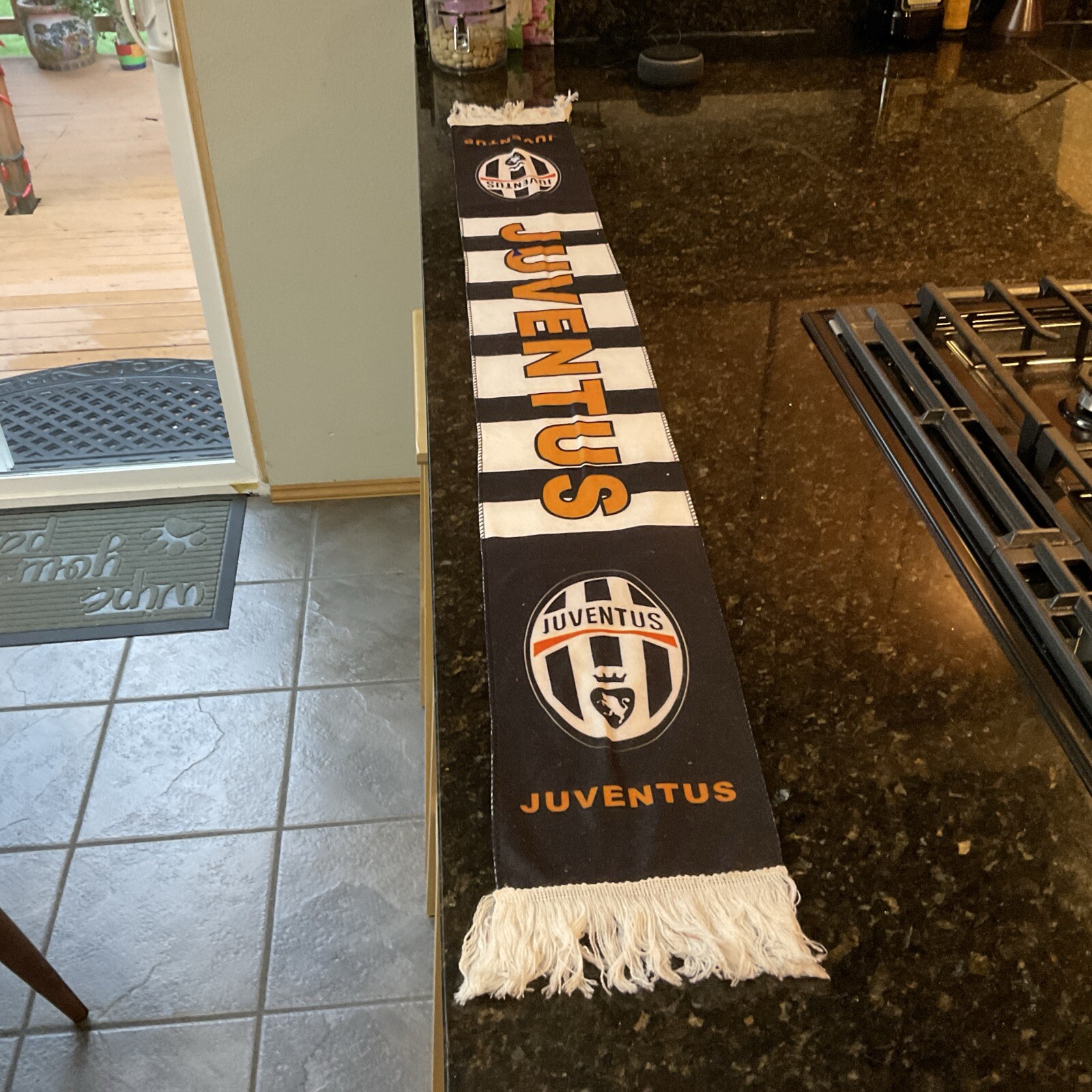 Juventus Football Scarf Banner - New! Soccer - Double Sided | eBay
