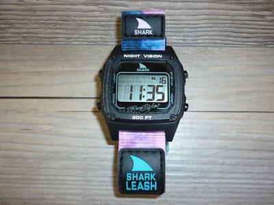 FREESTYLE SHARK QUARTZ WATCH NIGHT VISION DIGITAL UNISEX SURF BLACK ...