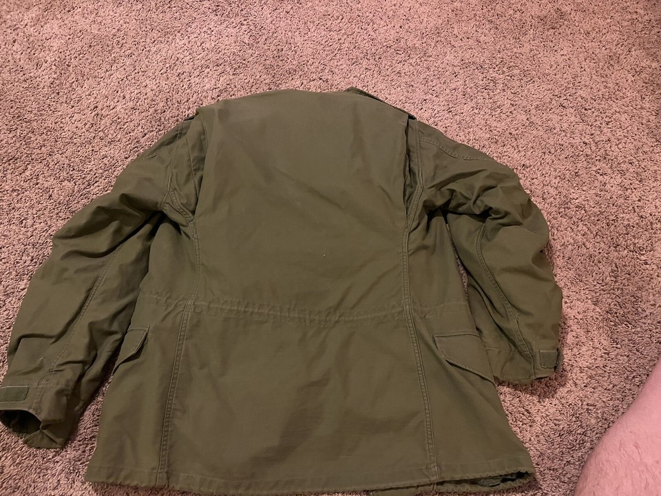 US Military M65 Green Field Jacket Cold Weather Coat Medium OG-107 | eBay