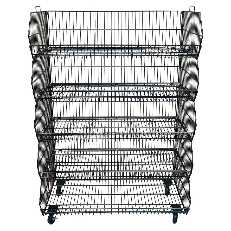 Retail Shop Supermarkets Stacking Shopping Baskets Metal Plastic Retail ...