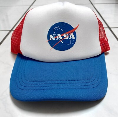 NASA Space Astronaut Red White Blue Snapback Baseball Cap Hat | eBay