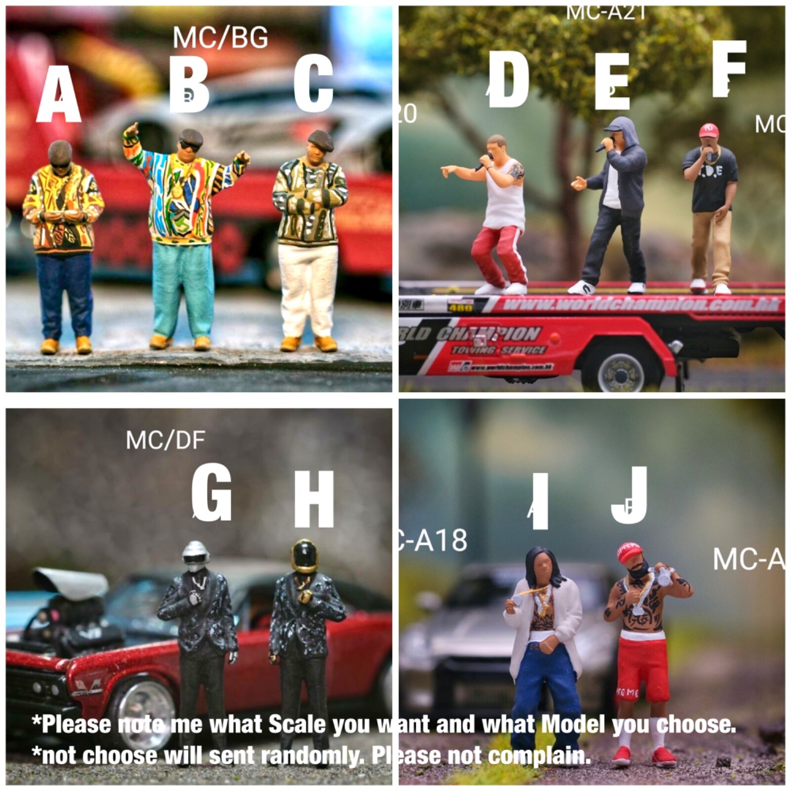 Miniature Figure Music Rapper Style Scale H0 1/87 or Scale 1/64 ...