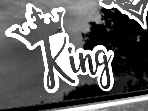 King Vinyl Car Decal Sticker | eBay