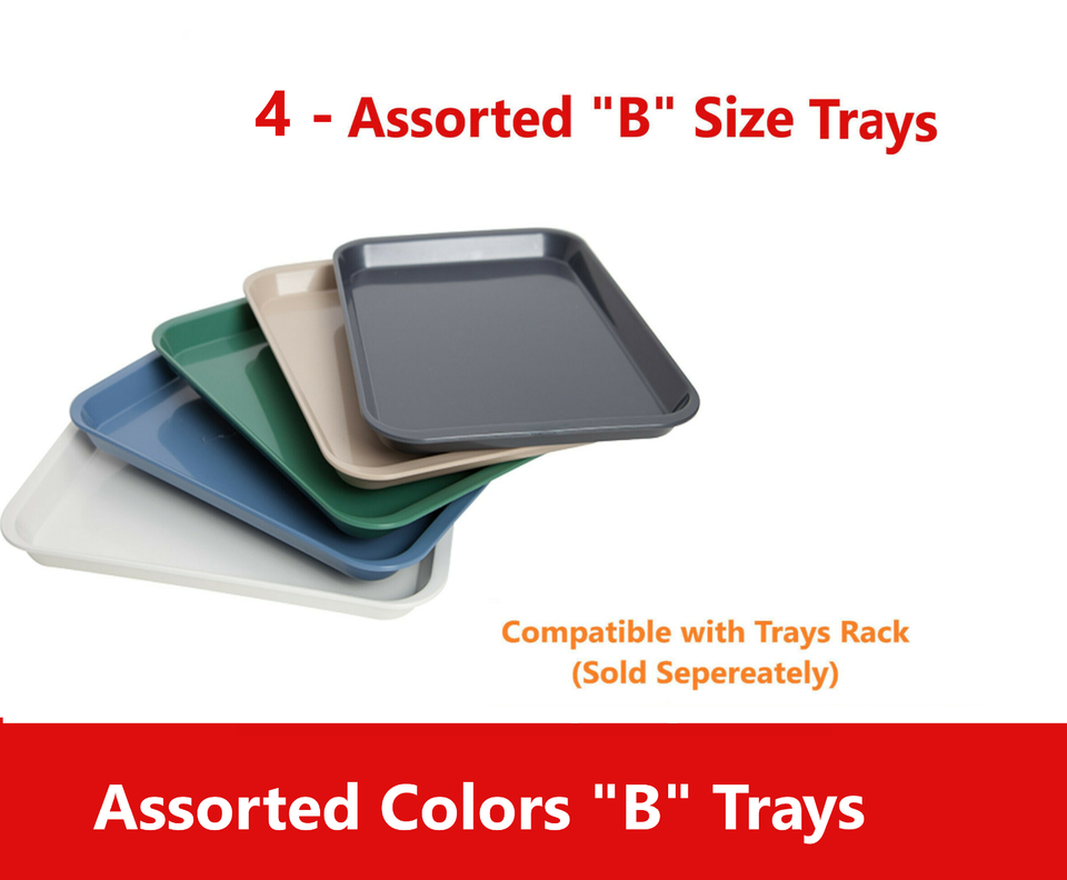 Dental Medical Chromed Steel Instrument Tray Rack 8 Position for Size B ...