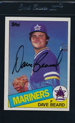 1985 Topps #232 Dave Beard Mariners Signed Auto *15669 | eBay