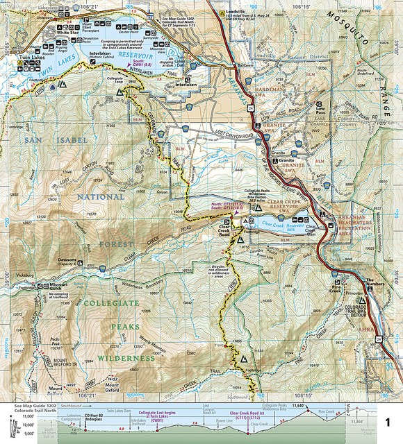 National Geographic Topographic Map Guide Ser.: Colorado Trail ...