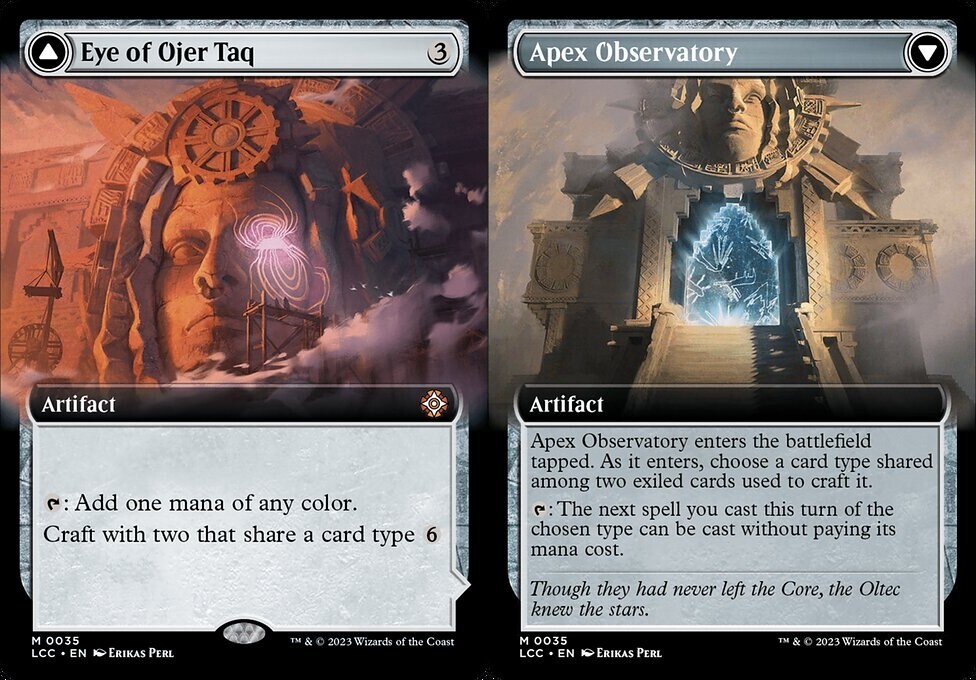 Eye of Ojer Taq // Apex Observatory - Foil Extended Art LCC LP MTG | eBay