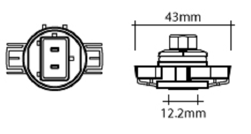 12086 H16/9009 Halogen Auto Fog Light Bulb 5202 PS24W GM 15839897 | eBay