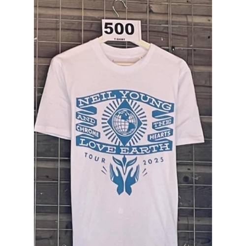 Neil Young Love Earth Tour Merch Tour 2025 Exclusive T-shirt S-5XL | eBay
