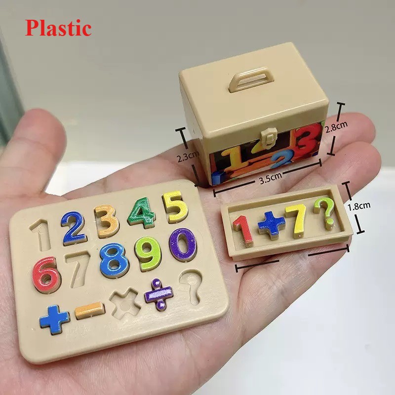 3Set 1:6 Scale Dollhouse Miniatures Puzzle Storage Box Nursery ...