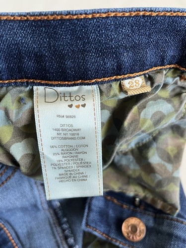 Dittos Womens 28x32 Jeans Blue Denim Authentic Vintage 70s Rare Pocket ...
